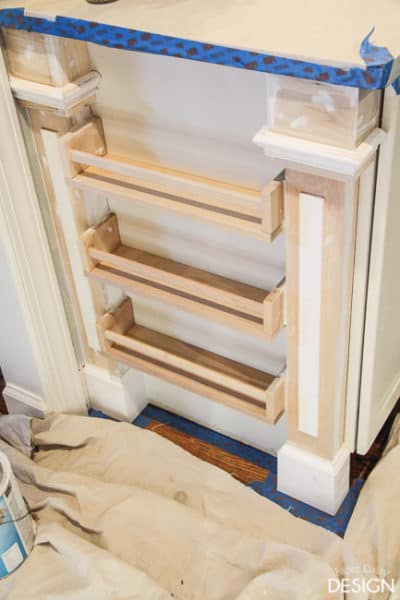 Easy Built-in Spice Rack {Bekvam Ikea Hack} - Deeply Southern Home