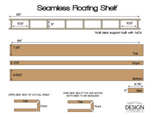 Seamless Floating Shelf - Deeply Southern Home