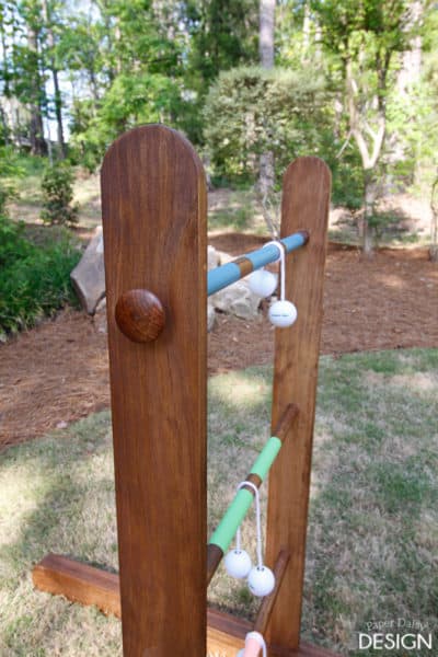 Portable DIY Wooden Ladder Golf - Deeply Southern Home