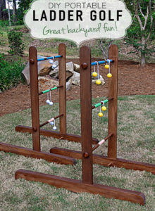 Portable DIY Wooden Ladder Golf - Deeply Southern Home