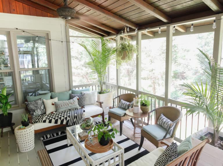 9 Essentials for a Stylish, Cozy Porch or Patio - Deeply Southern Home