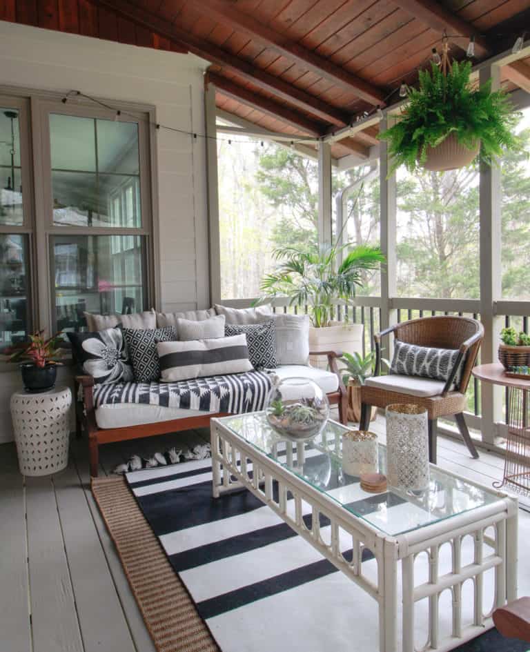 9 Essentials for a Stylish, Cozy Porch or Patio - Deeply Southern Home