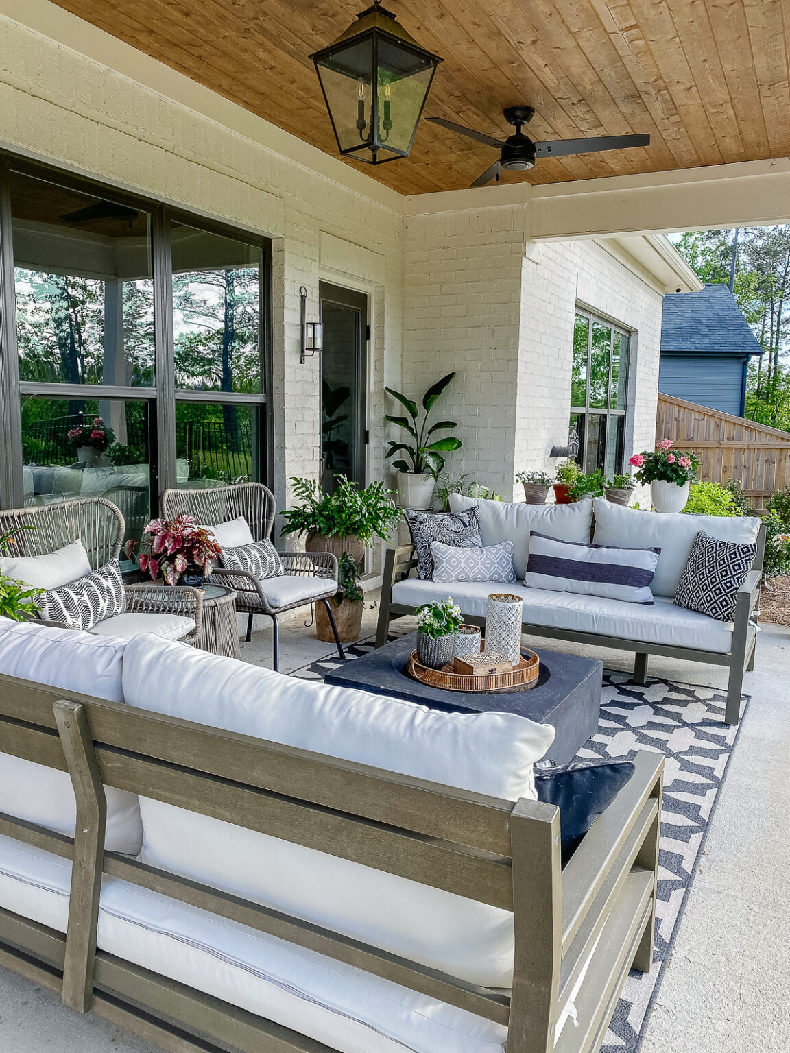 Our Extended Back Patio Reveal - Deeply Southern Home
