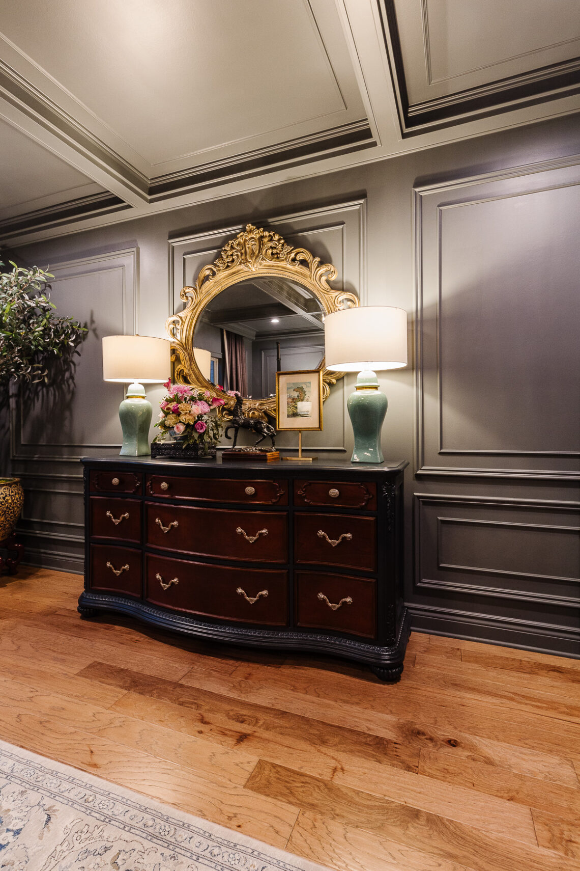 One Room Challenge Reveal of the Moody Traditional Main Bedroom Spring ...