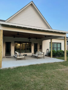 Our Extended Back Patio Reveal - Deeply Southern Home