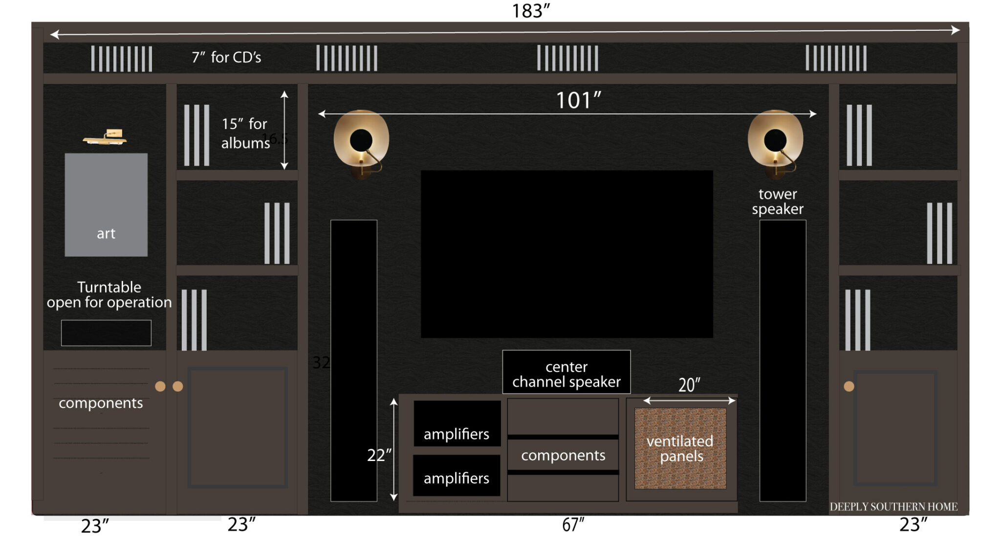 Designing a Listening Room Media Wall, Optimizing Component Storage ...
