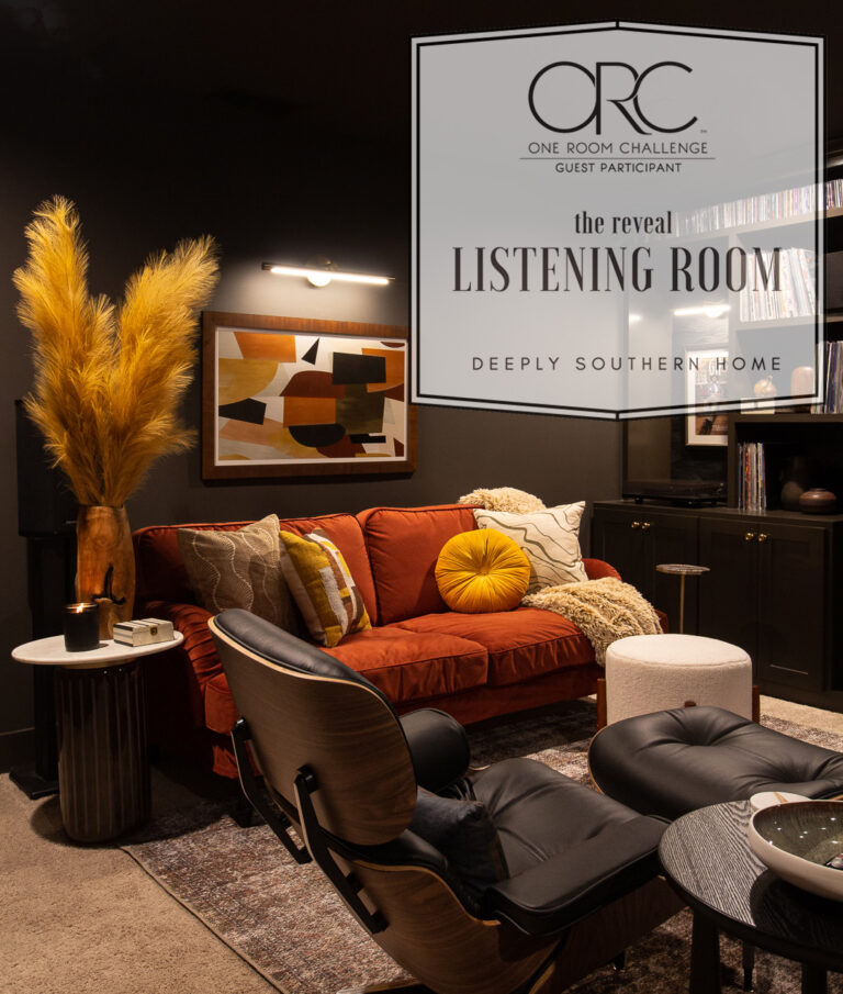 Listening Room Reveal for the One Room Challenge - Deeply Southern Home
