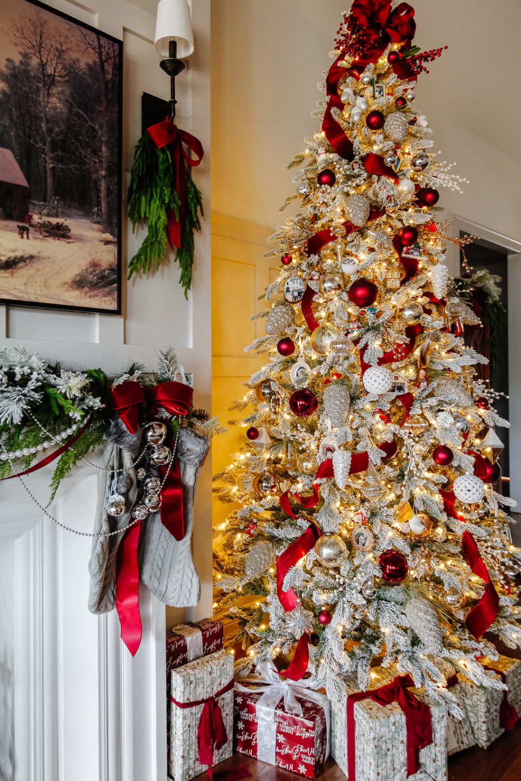 A Snowy, Silver Christmas Home Tour - Deeply Southern Home